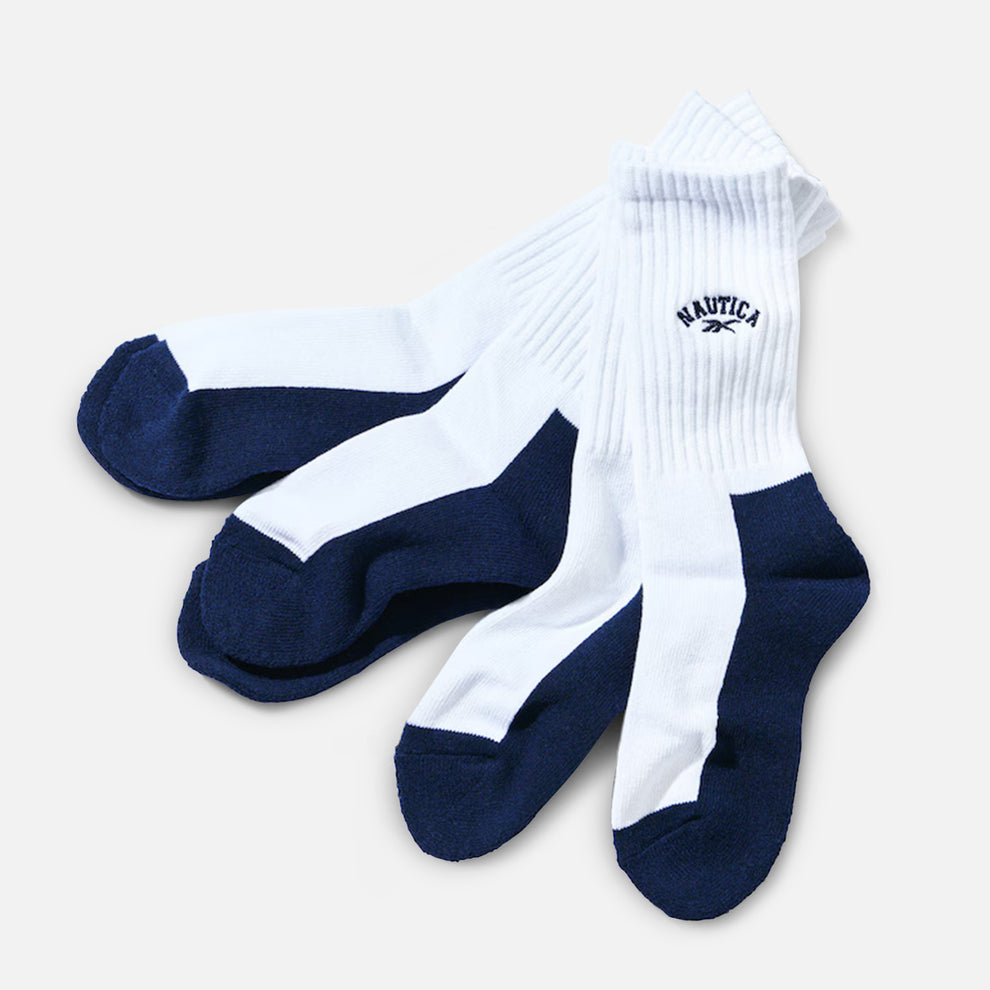 Reebok X Nautica Japan Men's 3 Pack Socks White