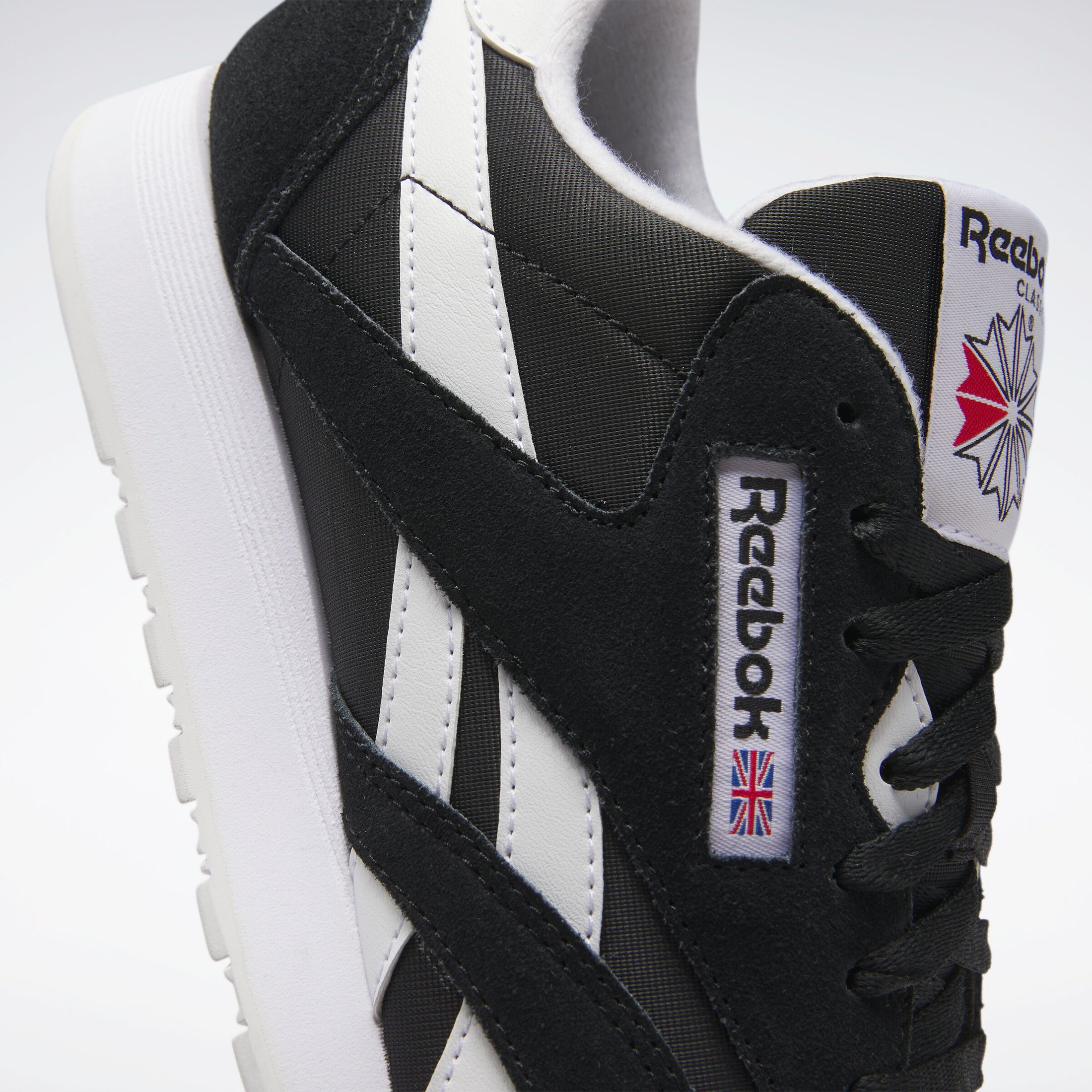 Classic Nylon Shoes Black/White/White